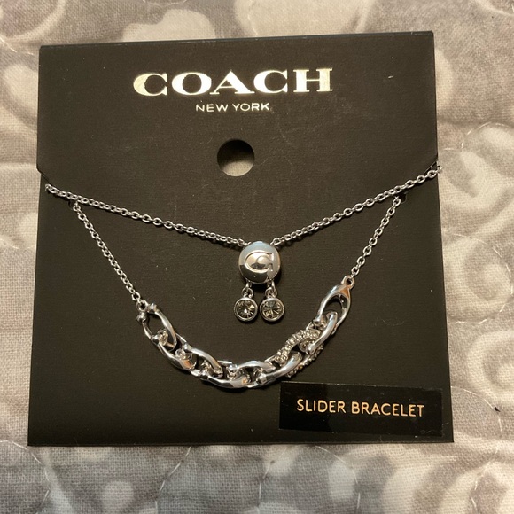 Coach | Jewelry | Nwt Coach Silver Slider Bracelet | Poshmark